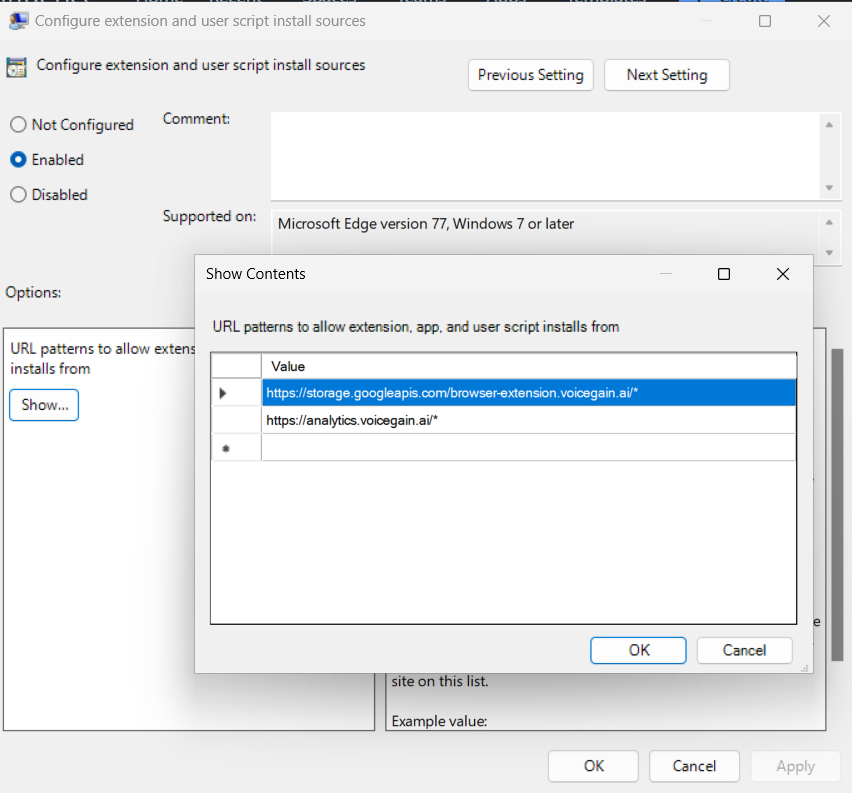 How to configure Windows Group Policies for Microsoft Edge Browser Extension installation ...